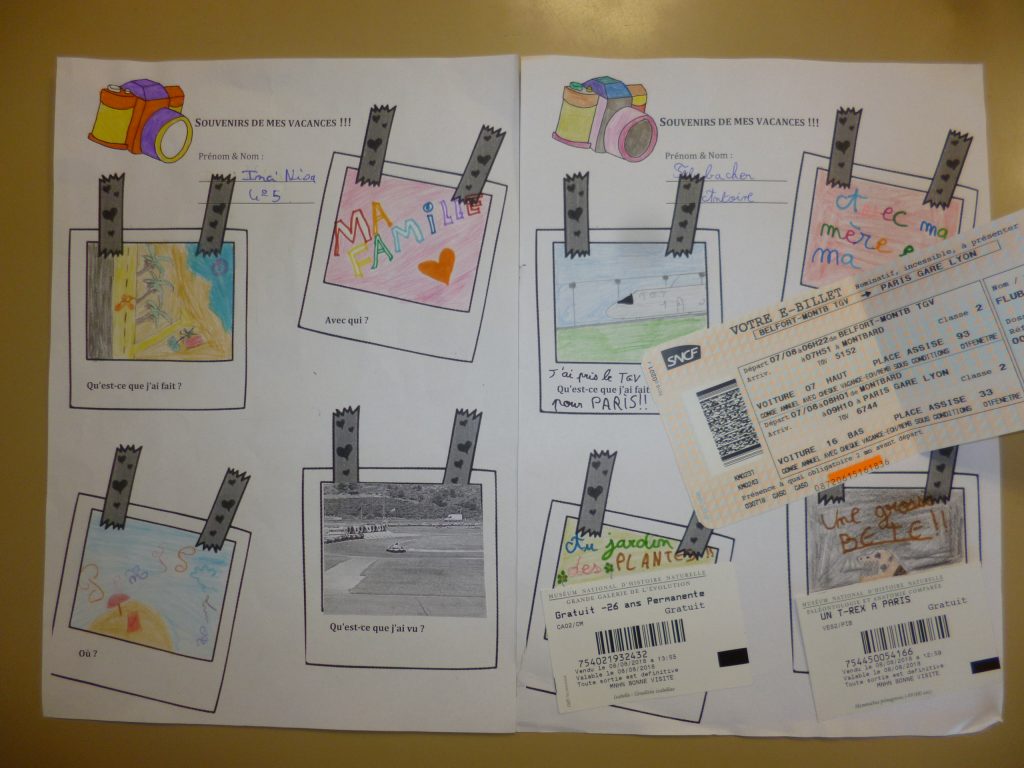 Les souvenirs de vacances des 4ème5 ! – Collège Albert JACQUARD